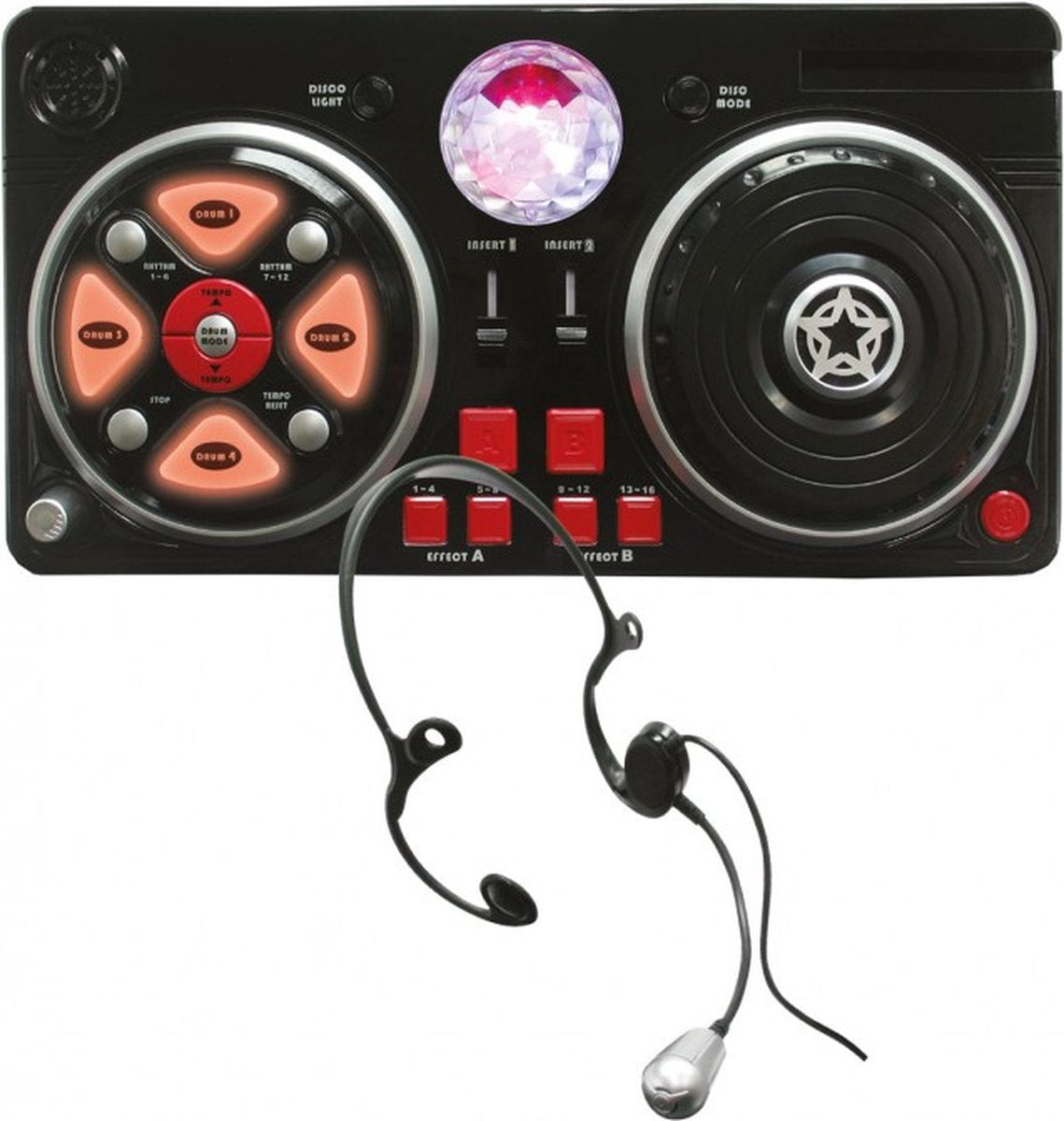 DeQube table de mixage DJ Set - Avec écouteurs - Pour enfants - Avec b ...